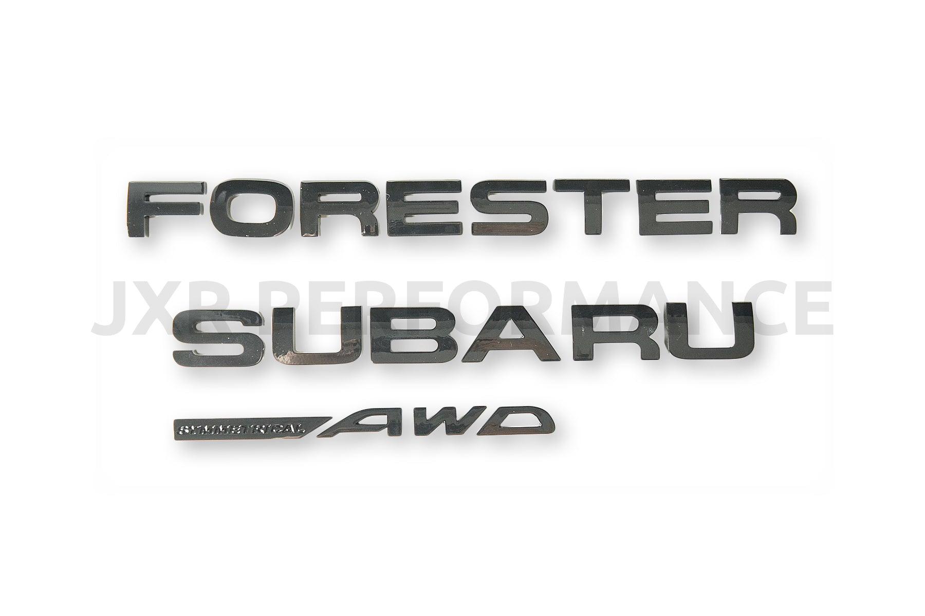 2014-2018 Subaru Forester Lettering Kit- Gloss Black [JXR Performance]